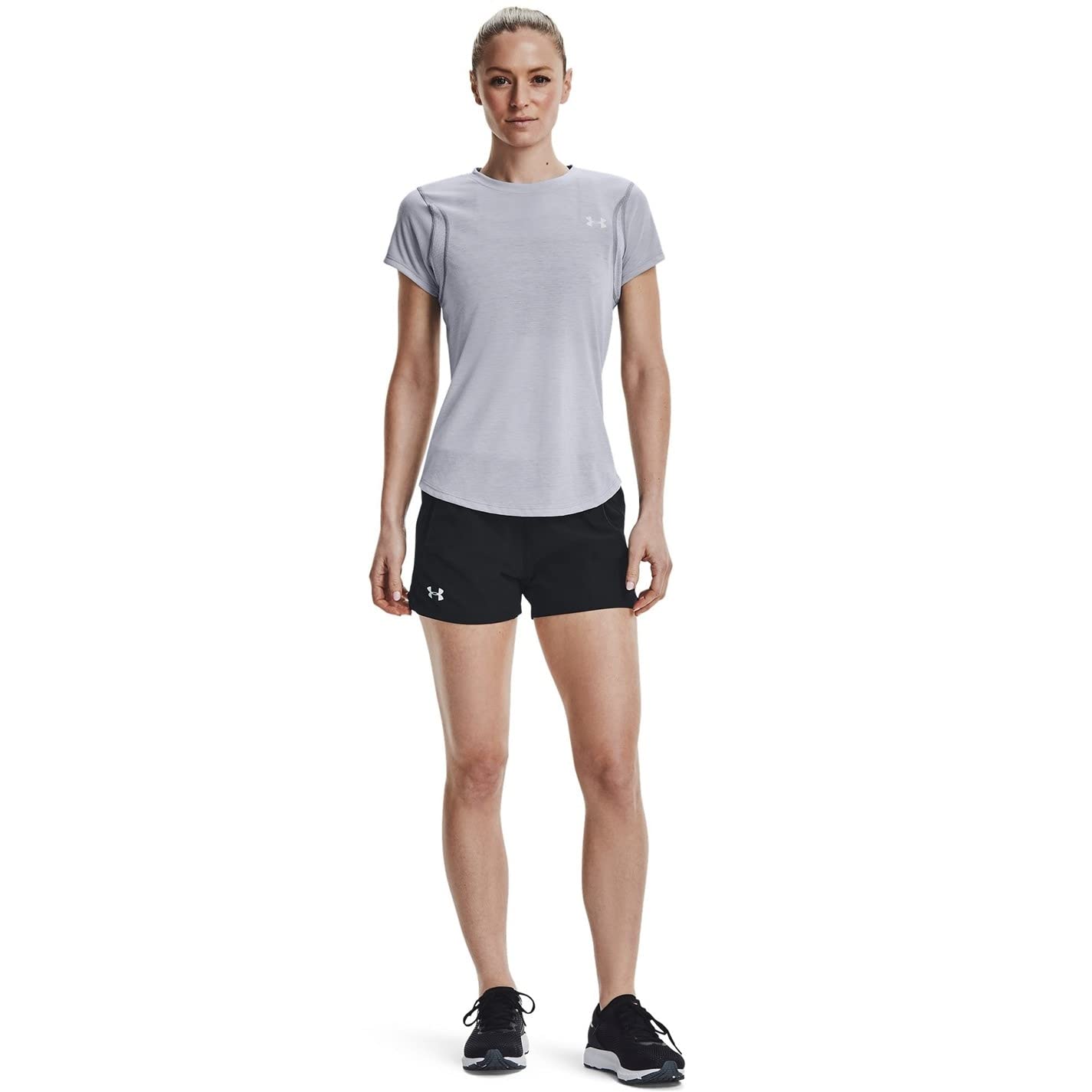 Under Armour Women's UA Qualifier Speedpocket Shorts SM Black