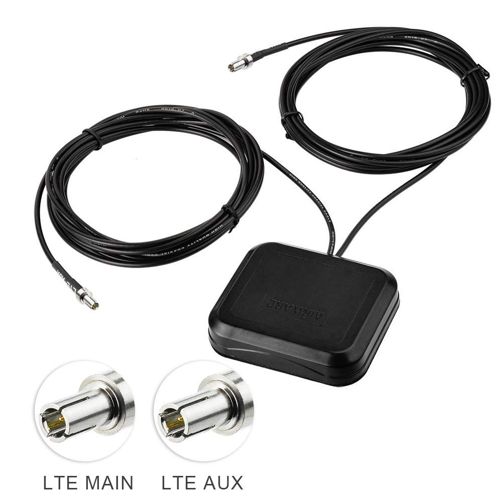 Superbat MIMO Antenna with 2 TS-9 Connectors Adhesive Mount Antenna for Huawei MiFi AT&T Netgear MR1100 Nighthawk M1 / M5 Verizon Jetpack 8800L Mobile Hotspots etc.