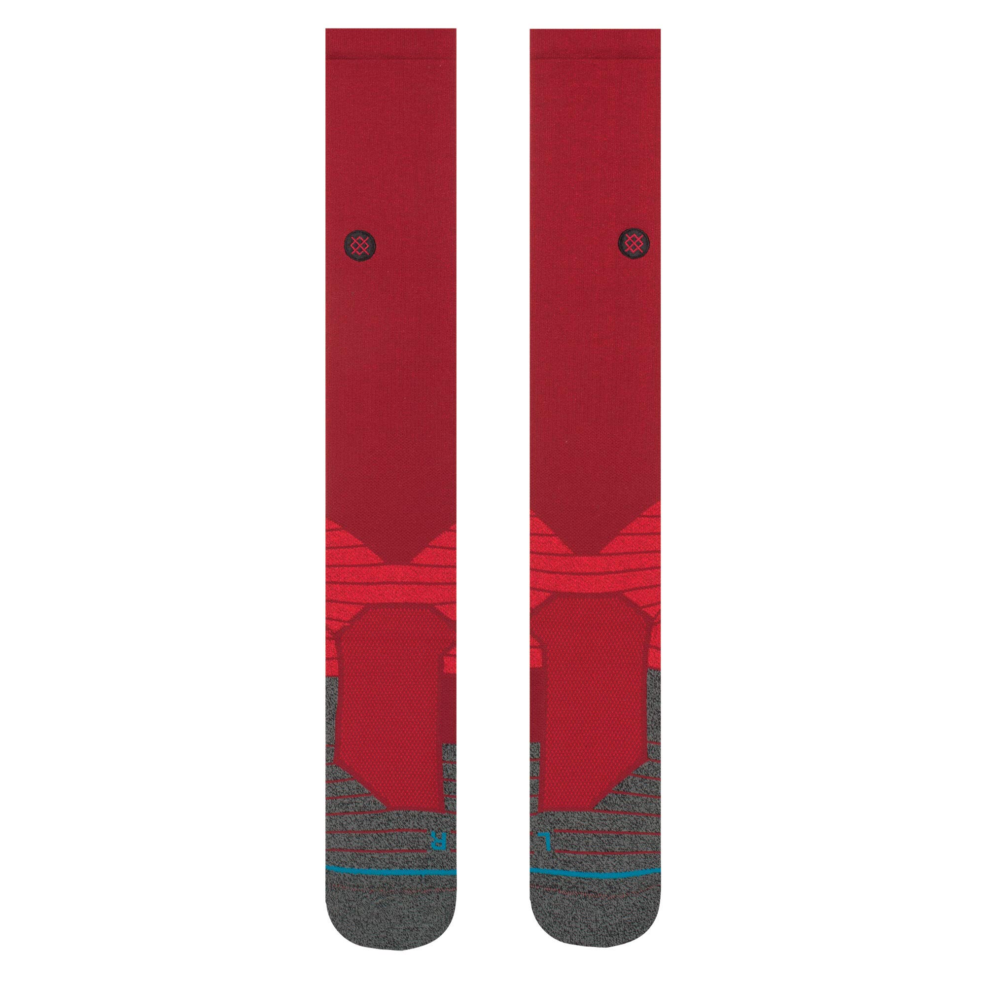 Stance Men's Diamond Pro OTC MLB on Field Calf Sock, Darkred - Small/Youth Large