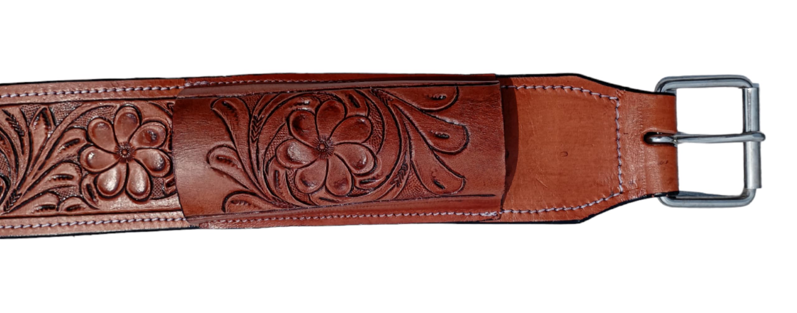 RAAVILS Horse Flank Cinch for Western Horse Saddles Horse TACK Leather Back Cinch Rear Saddle Girths