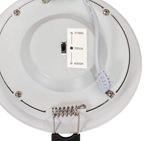 Topaz Lighting 77245 9W Slim 4" Dimmable Slim Recessed Ceiling Downlight Color Selectable, Easy to Install, Save Time and Money, Energy Efficient LED Lighting