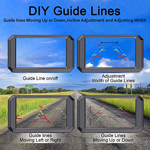 Wireless Backup Camera for Truck,LeeKooLuu F03 Bluetooth Backup Camera Digital Signals Rear View Camera System for Cars Campers Super Night Vision IP69 Waterproof DIY Guidelines