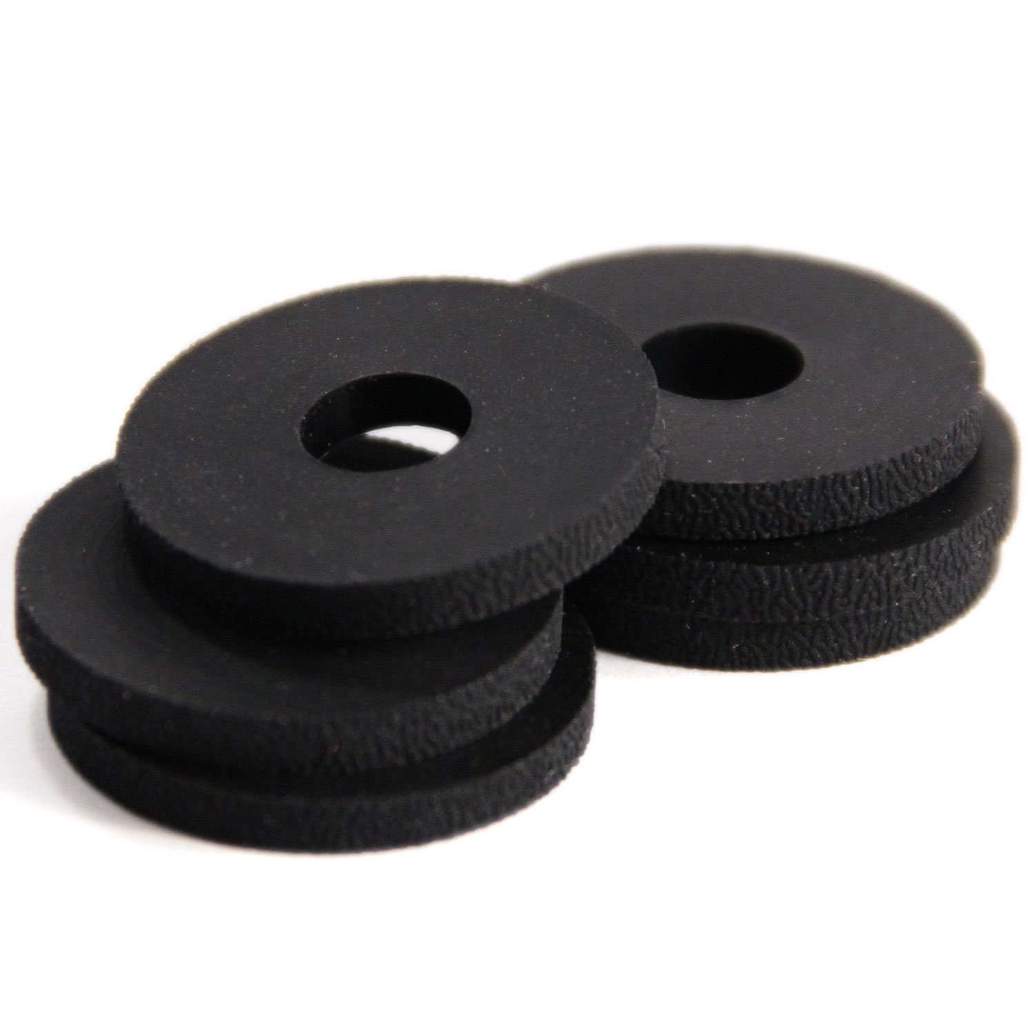 Stay Put Strap Locks - Premium Silicone Rubber Guitar Strap Blocks (6, Black)