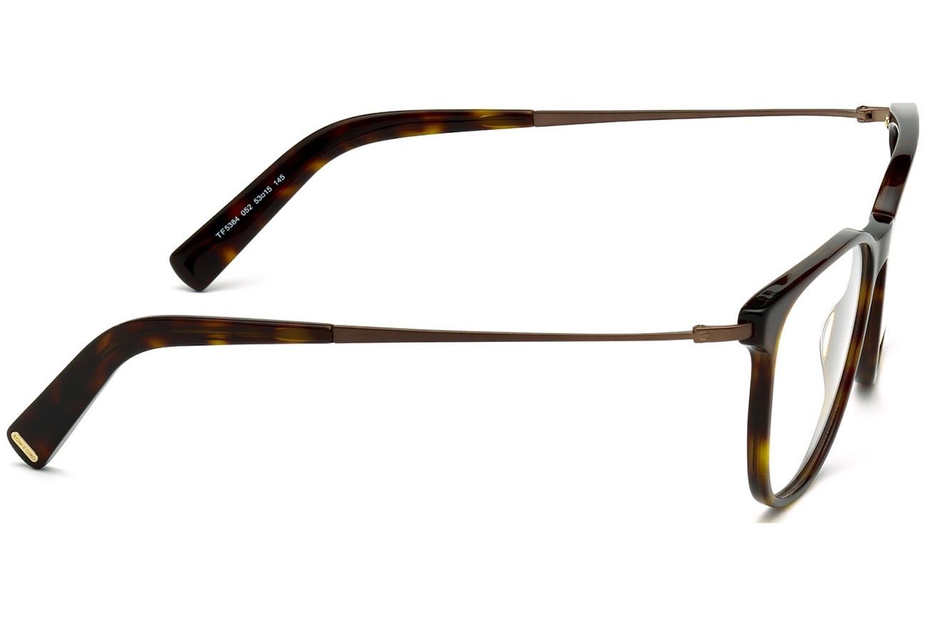 Tom Ford Oval Eyeglasses TF5384 052 Dark Havana/Brown 51mm FT5384