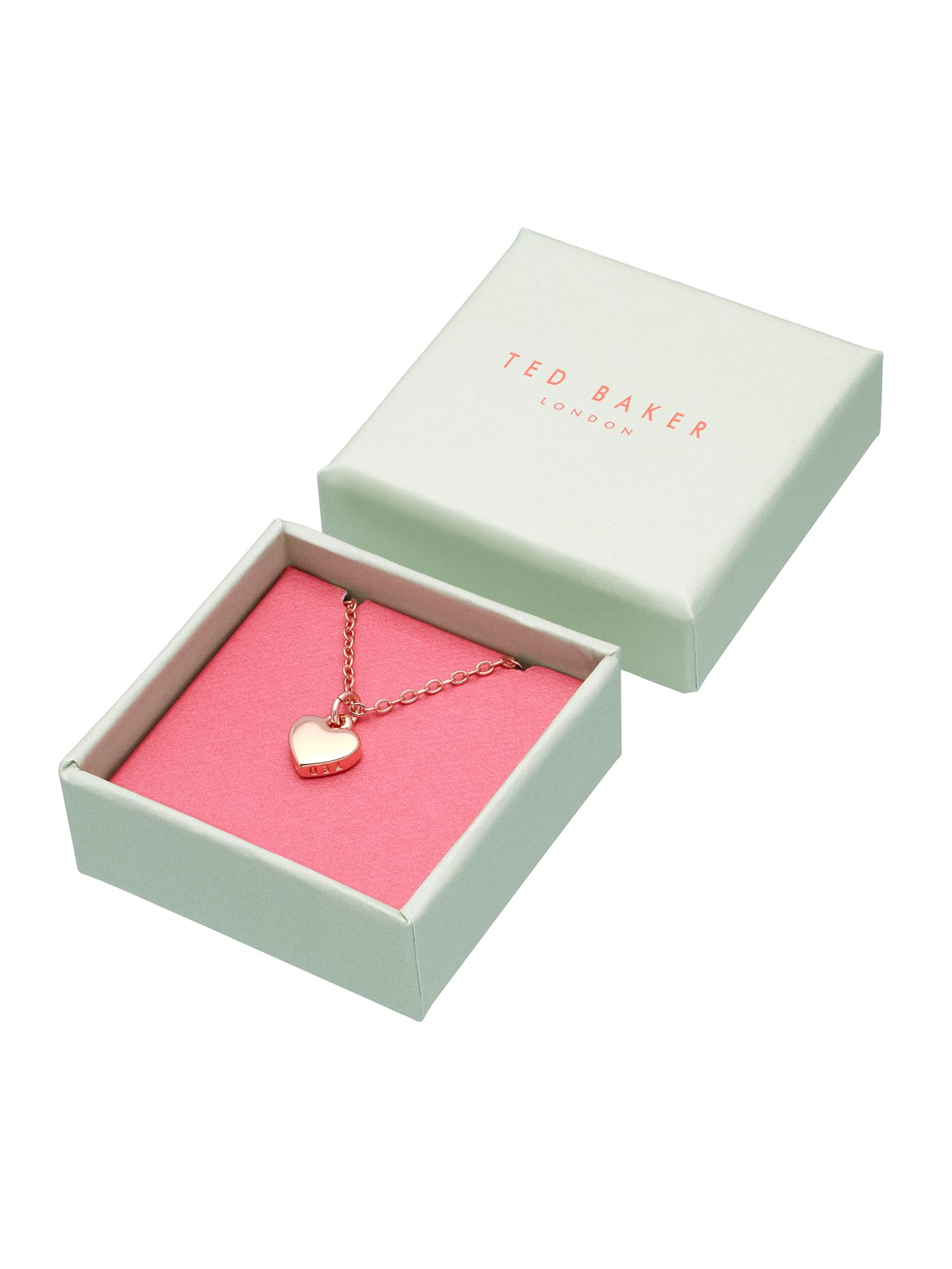 Ted Baker London Hara Tiny Heart Pendant Necklace for Women (Rose Gold Tone)