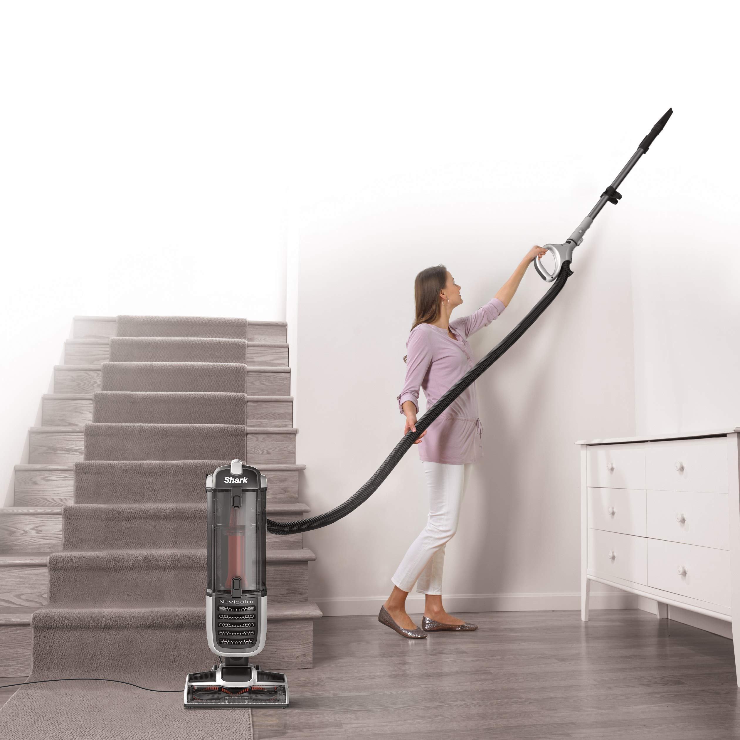 Shark Navigator Pet Plus (NV251) Upright Vacuum, Rotator White (Renewed)