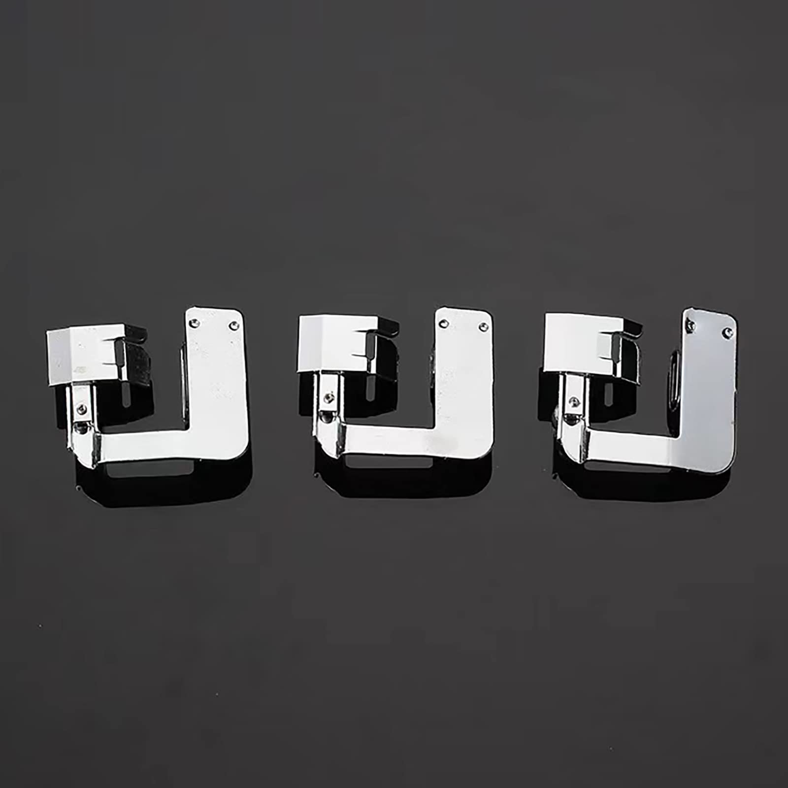 TISEKER 3 Sizes Wide Rolled Hem Pressure Foot Sewing Machine Presser Foot Hemmer Foot Set 1/2 Inch, 3/4 Inch, 1 Inch for Brother Singer and Other Low Shank Sewing Machine