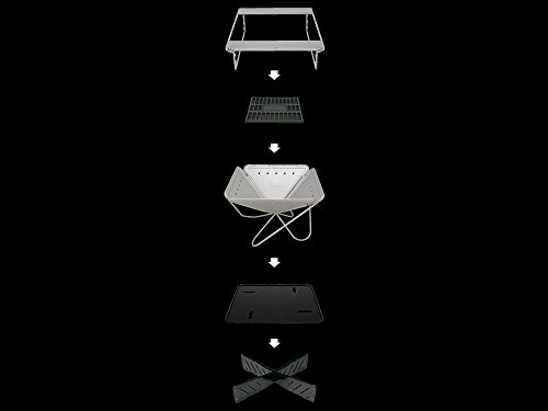 Snow Peak Pack & Carry Fireplace - Silver - Large