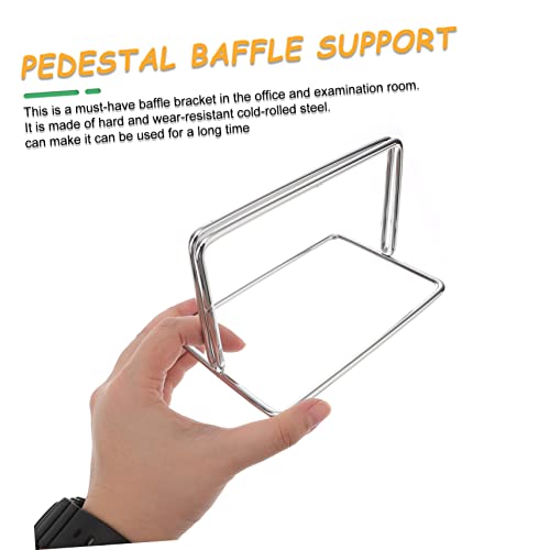 TIDTALEO Partition Holder Baffle Bracket Privacy Panel Holder escritorios de oficina Office Braces Metal partition Bracket Privacy Panel Bracket Kickstand Stainless Steel Partition