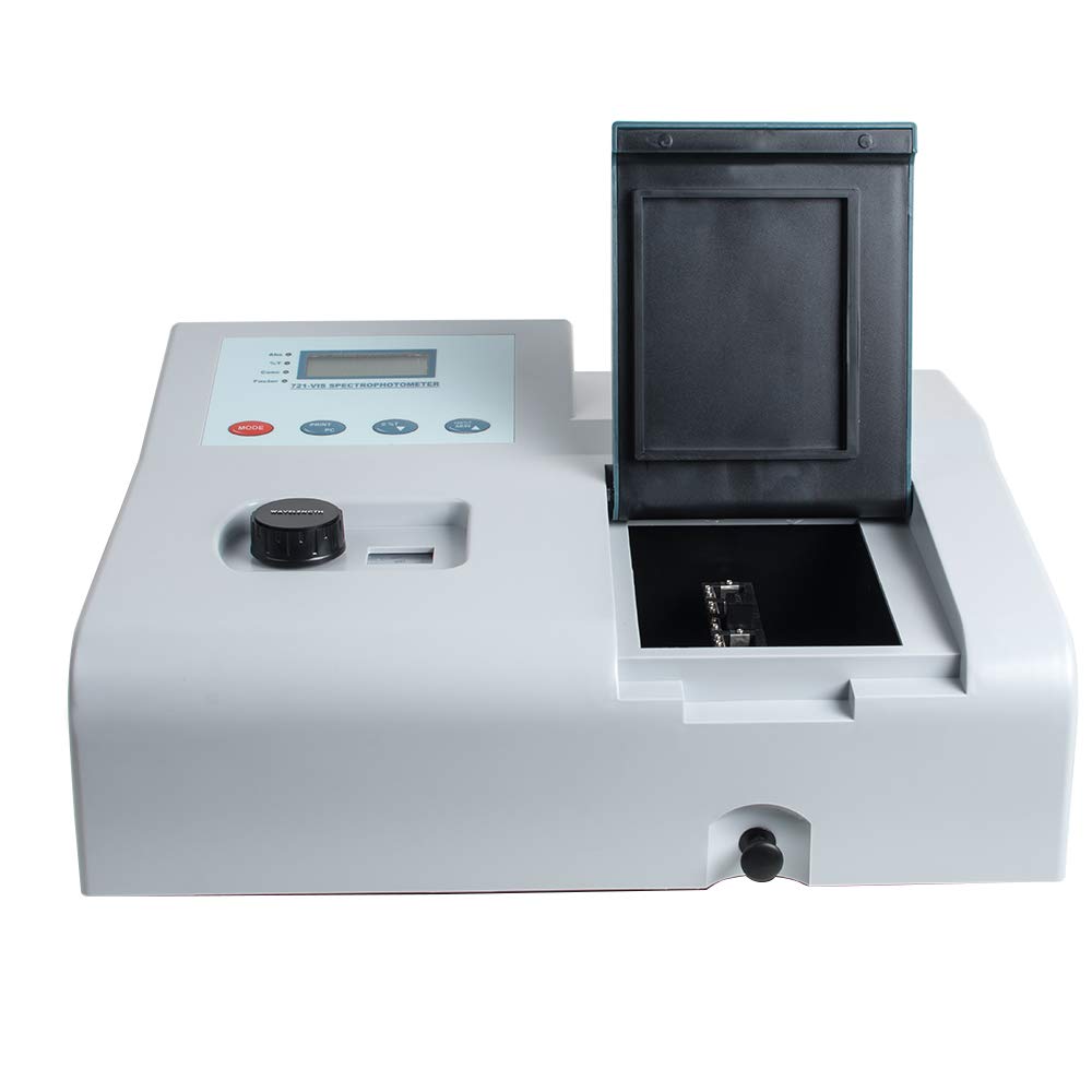 Vis Spectrophotometer vinmax 721 LDC Digital Lab Visible Spectrophotometer 350-1020nm Lamp Lab Equipment New (Shipping from USA)