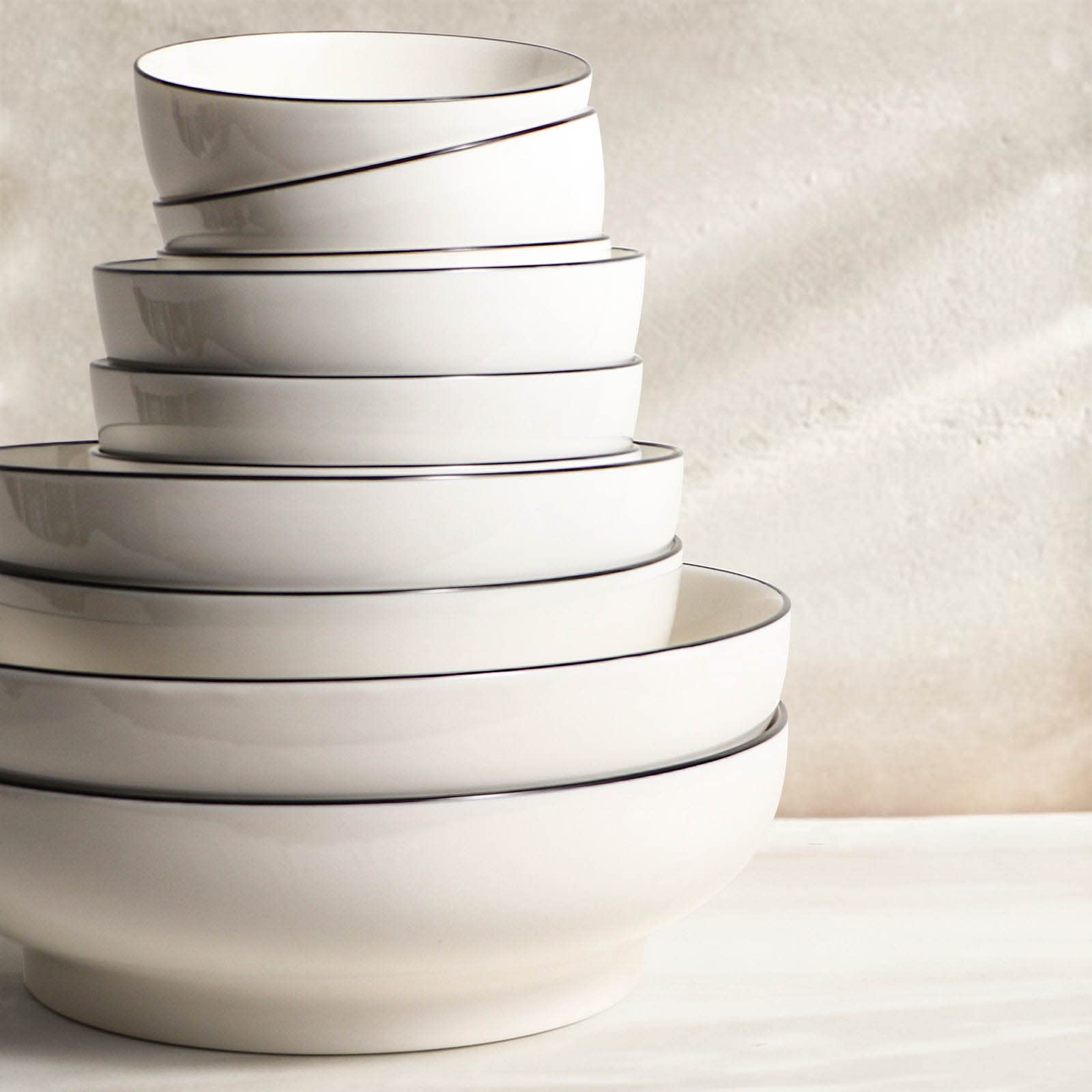 Wareland Cereal Bowls, Small Ceramic Dessert Bowls Set Of 4, 16 oz, 5 Inch White Bowls For Soup Rice Snack Side Dishes Salsa Chili Ice Cream Oatmeal, Microwave Oven Dishwasher Safe Bowls For Kitchen