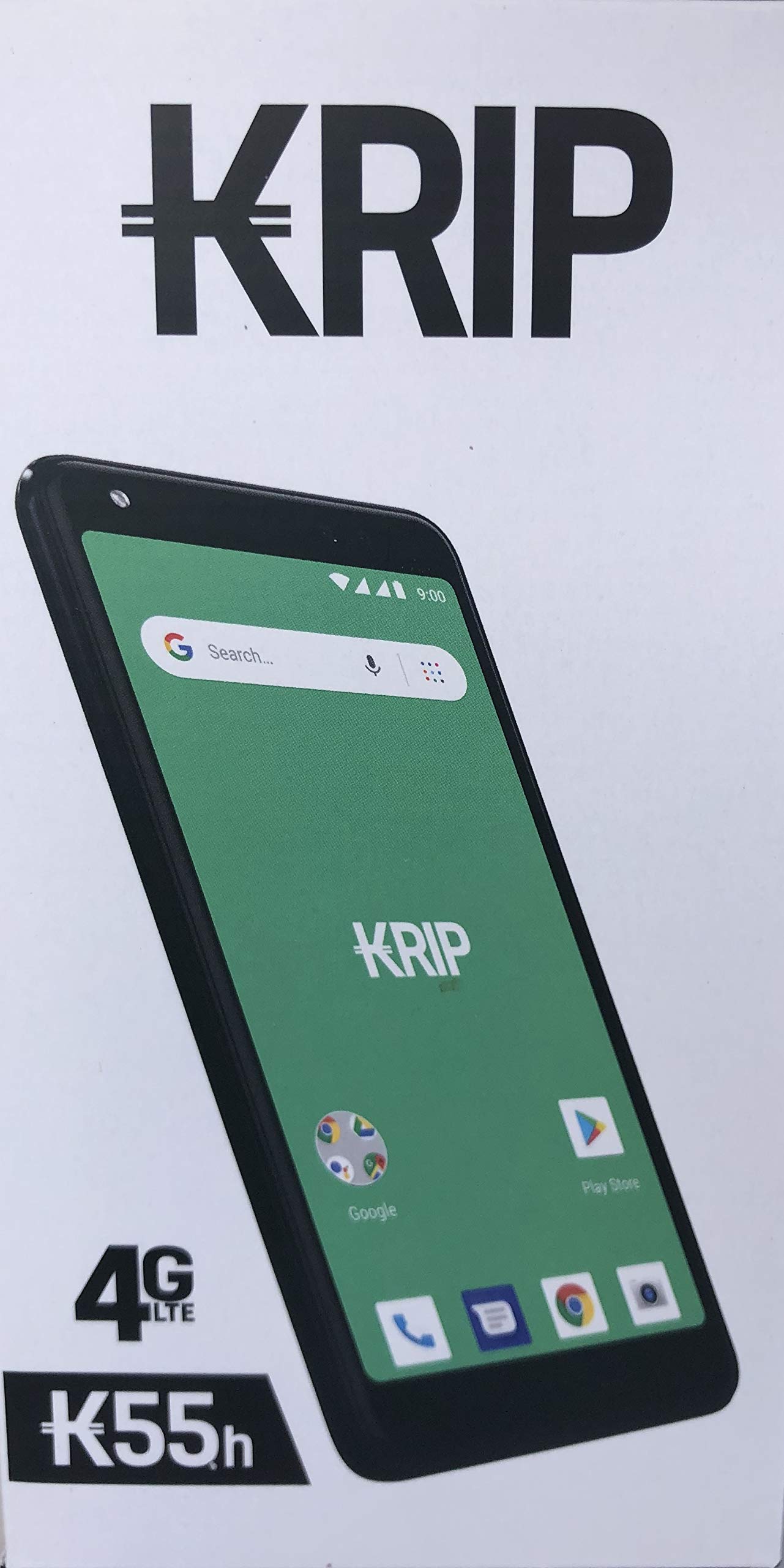 Unlocked Smartphone Android 0S 9-Pie - Mobile KRIP K55h 4GLTE- Screen 5.5"- Memory (16GB + 2GB) -Cell phone Camera (8MP AF +5MP FF )GSM Dual Sim + Case and Headset Included. Blue