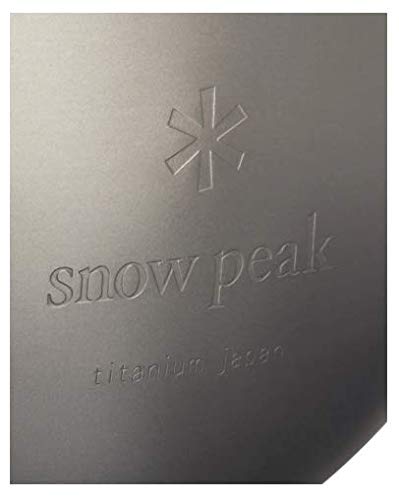 Snow Peak Titanium Curved Flask, T-015, Titanium, Ultralight for Camping, Backpacking Everyday Use, Flavor Resistant, Made in Japan, Lifetime Product Guarantee