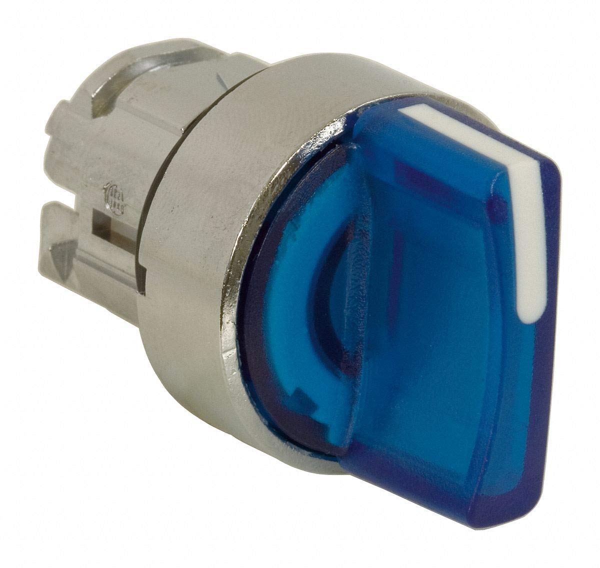 Telemecanique / Schneider Electric - ZB4BK1763 - 22mm LED 3- Position Illuminated Selector Switch Operator, Metal, Blue