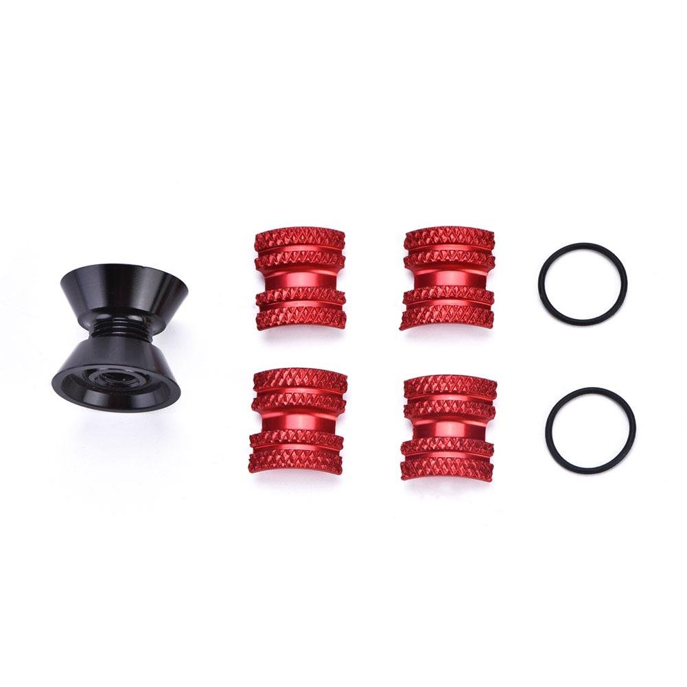 VGEBY1 Bike Headset Plug, Top Cap Compressor Adjuster Headsets Locking Device for Road Mountain Bikes(Red)