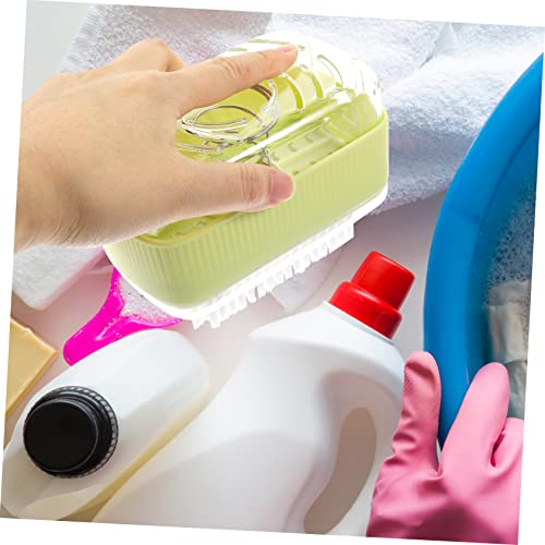 USHOBE Box Soap Brush Holder Multi-Functional Foaming Soap Dish Foaming Soap Dispenser Bar Soap Holder Scrubber Tray Foam Soap Soapdish Soap Drainer Travel Household Shelf