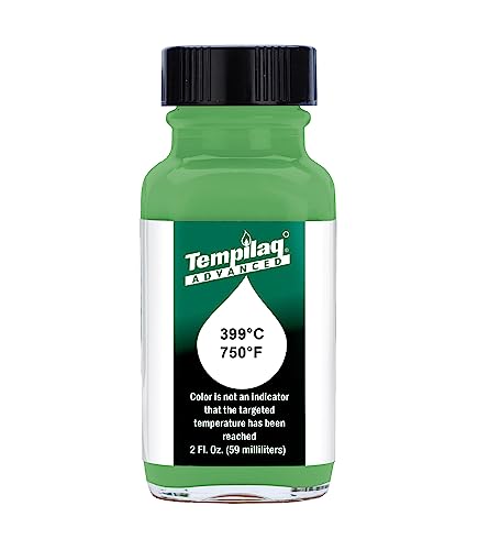 Tempil 24423- TEMPILAQ Advanced TL060 Temperature Indicating Liquid, 399 Degree C/750 Degree F, 2 oz.Ideal for Heat Treating, Brass Annealing, and Glass Production, Made in USA