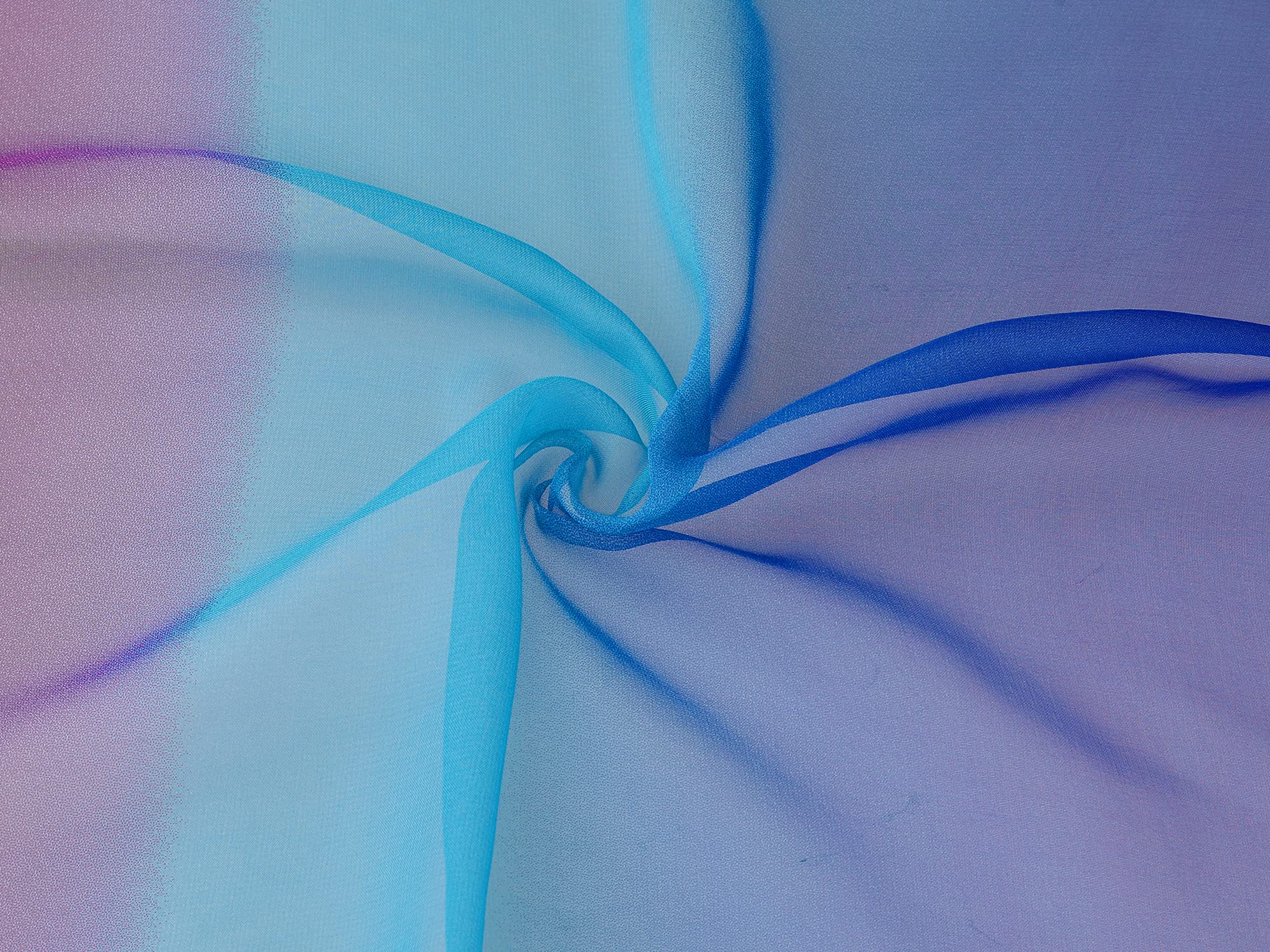 uxcell Long Chiffon Light Wedding Scarf Silky Gradient Color Party Shawl Spring Summer Beach Wrap for Women 63"x19.6" Royal Blue