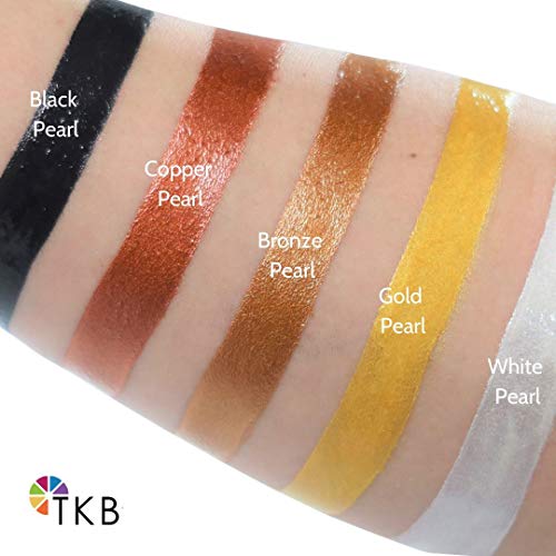 TKB Lip Liquid Color | Liquid Lip Color for TKB Gloss Base, DIY Lip Gloss, Pigmented Lip Gloss and Lipstick Colorant, Made in USA (1floz (30ml), Bronze Pearl)