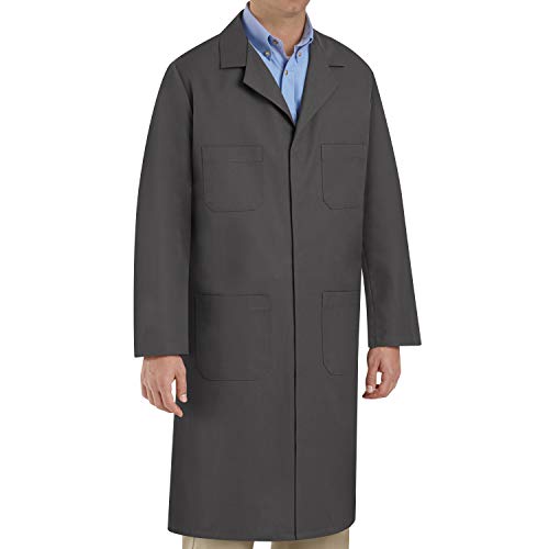 Red Kap Men's Shop Coat, Charcoal, 50
