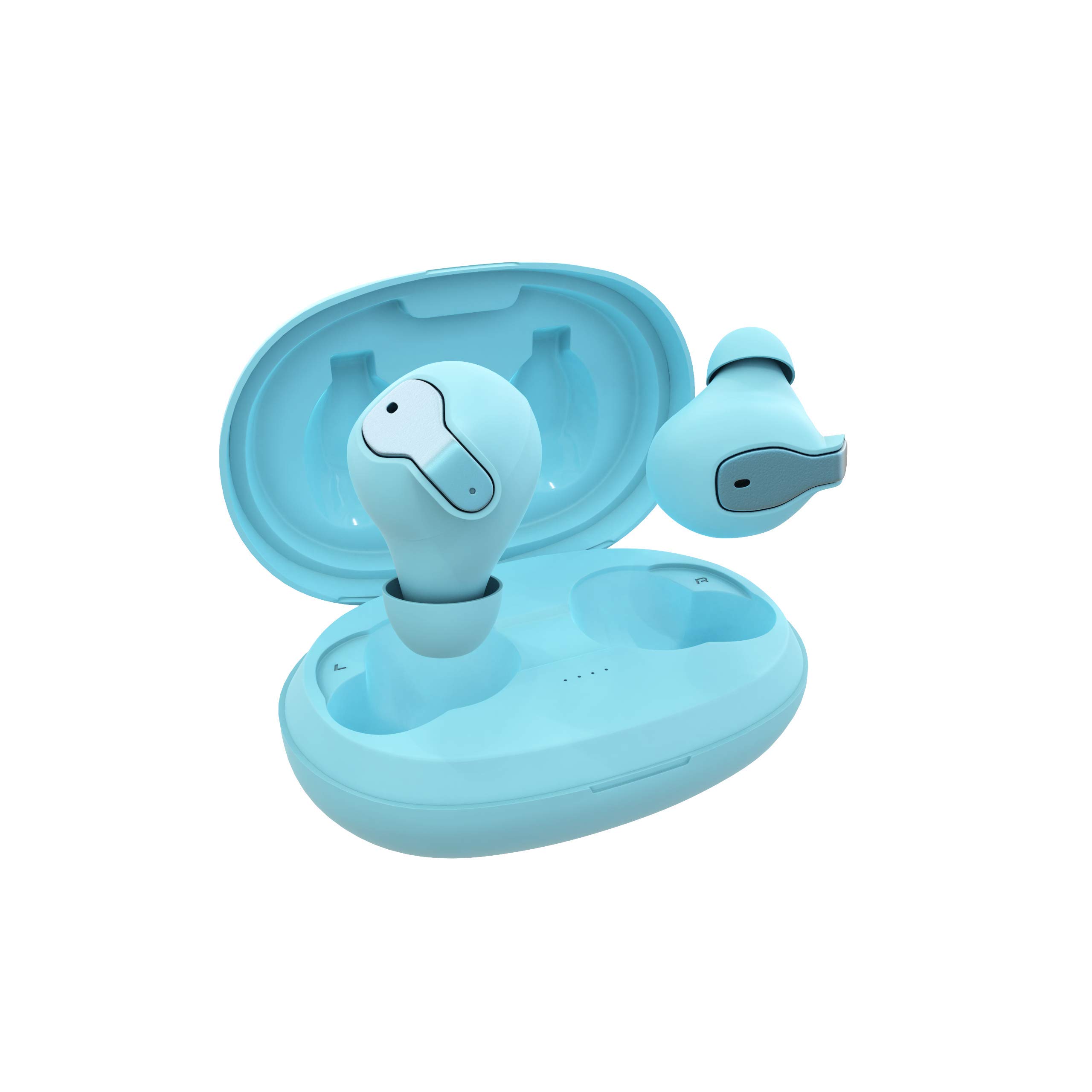 ShellPods Wireless Earbuds with Wire Charging Case- Ergonomically Designed Wireless Earbuds with Microphone - Workout Earbuds with Intelligent Noise Reduction - Magnetic Charging Bluetooth Earphones