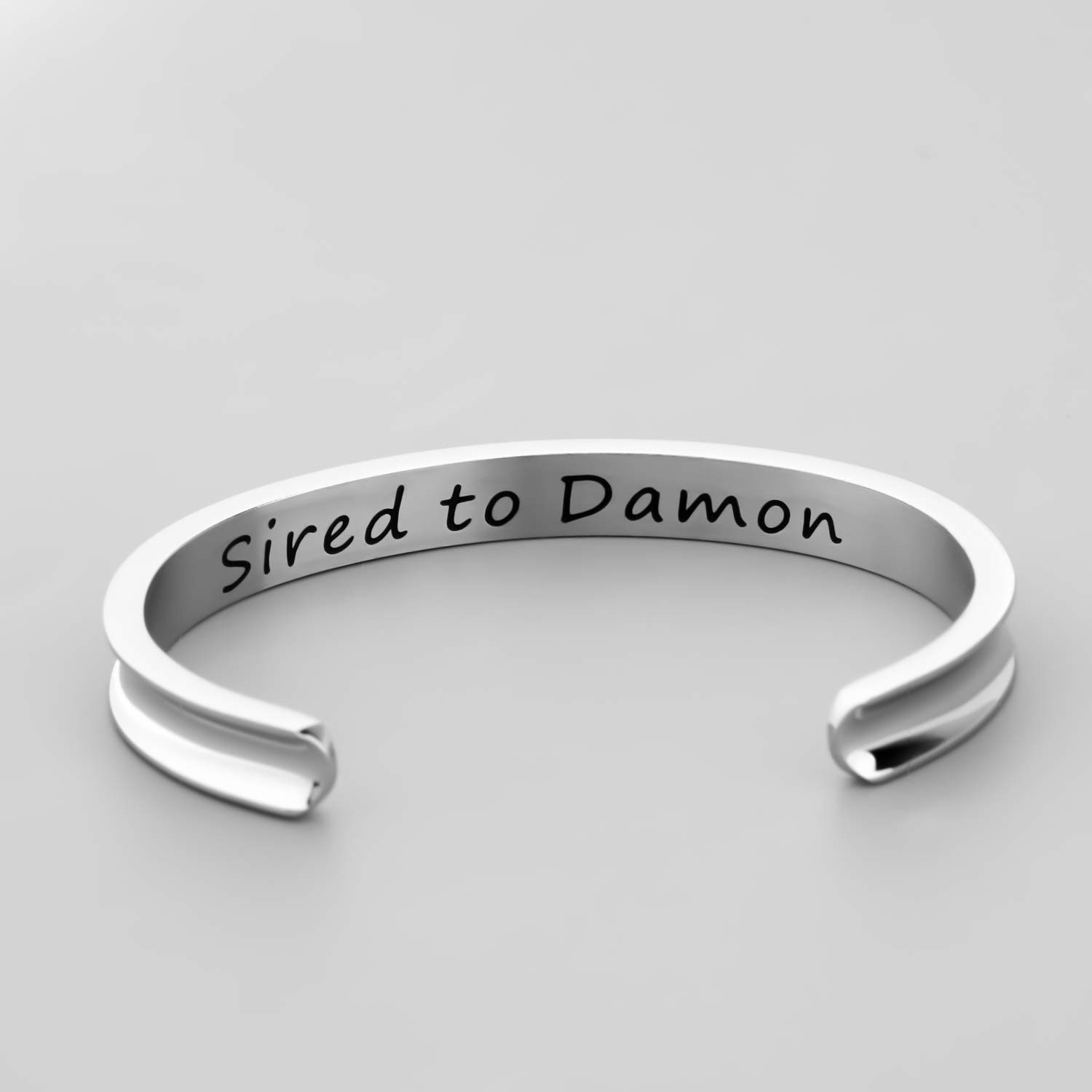Zuo Bao Vampire Fans Gift Hair Tie Bracelet Sired To Dam*n Elastic Band Bangle for Vampire Lovers (HTB-Sired To Dam*n)
