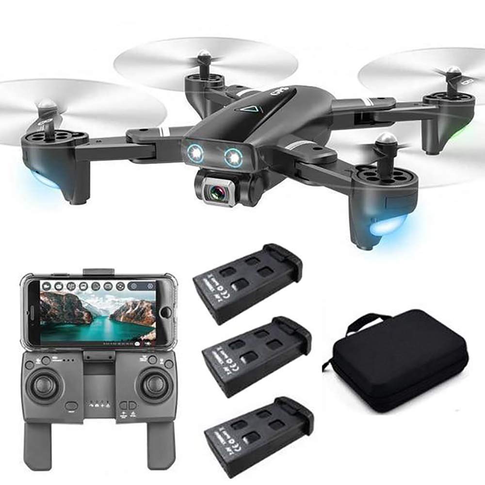 S167 Foldable GPS FPV Drone with 4K Camera Live Video for Beginners, RC Quadcopter with GPS Return Home, Follow Me, Gesture Control, Circle Fly, Drone