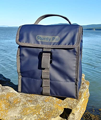 Sturdy Pal Temporarily unavailable - check back soon! Get your Insulated Foldable and Adjustable Size Heavy-Duty Leak Proof Lunch Bag for Men & Women with Utensil Zip Pouch