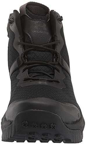 Under Armour Men's Micro G Valsetz Zip Mid Military and Tactical Boot, Black (001)/Black, 11 M US