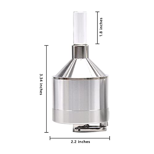 Spice Grinder 2.2in Funnel Shape Grinder with Storage Bottle