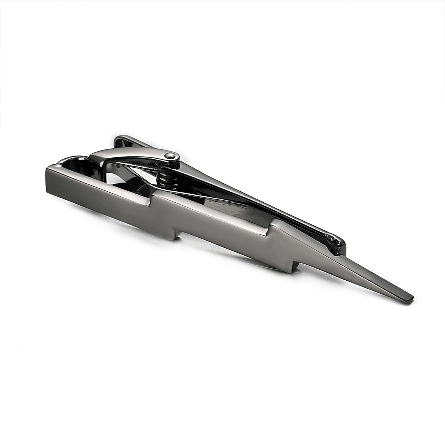 Yoursfs Black Cool Lightning Bolt Tie Clip for Men Warrior Tie Bar Men's Tie Pins