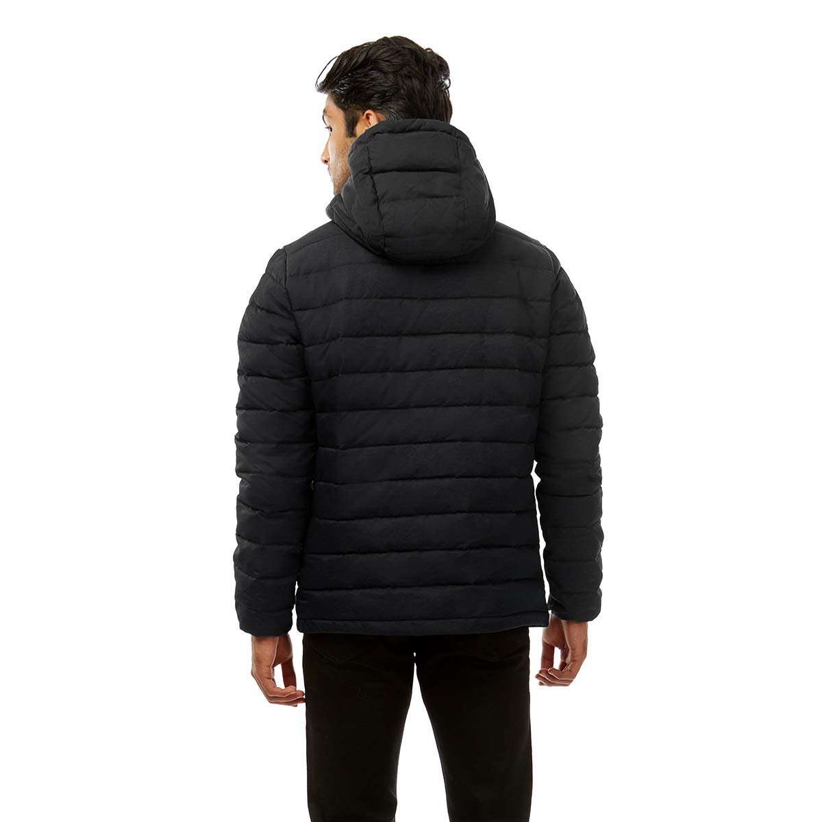 Triple F.A.T. Goose Men's Logan - Puffer Jacket Men With Hood - Down Jacket Men - Mens Winter Jackets - Bubble Coat (Medium, Black)