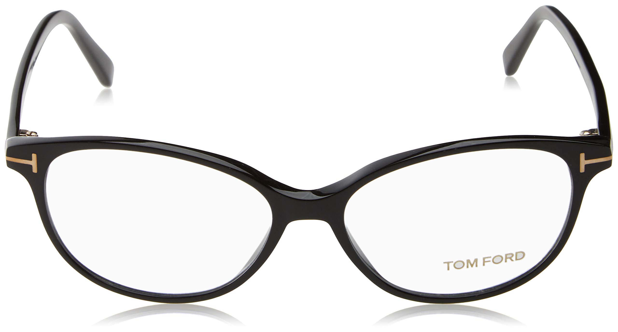 Tom Ford Oval Eyeglasses TF5421 001 Size: 53mm Black/Gold FT5421