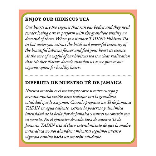 Tadin Te de Jamaica Hibiscus tea 24 bags.
