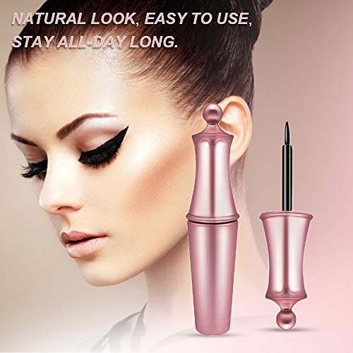 Upgraded Magnetic Eyelashes and Magnetic Eyeliner,3D Waterproof Natural Look Magnetic Lashes Set 2 Pairs with Mirror and Tweezers- No Glue Needed