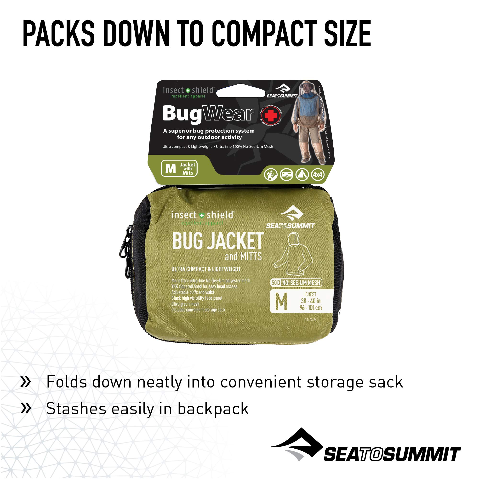 Sea to Summit Mesh Jacket and Mitts Set with Permethrin, Large