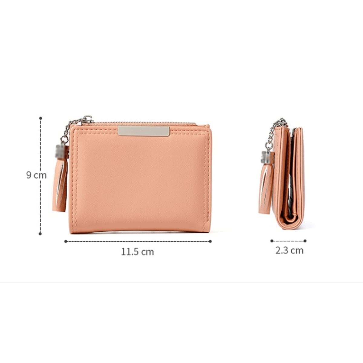 ZEBFYM Women's Wallets, Card Cases & Money Organizers, PU Leather Small Wallets (Color : Black)
