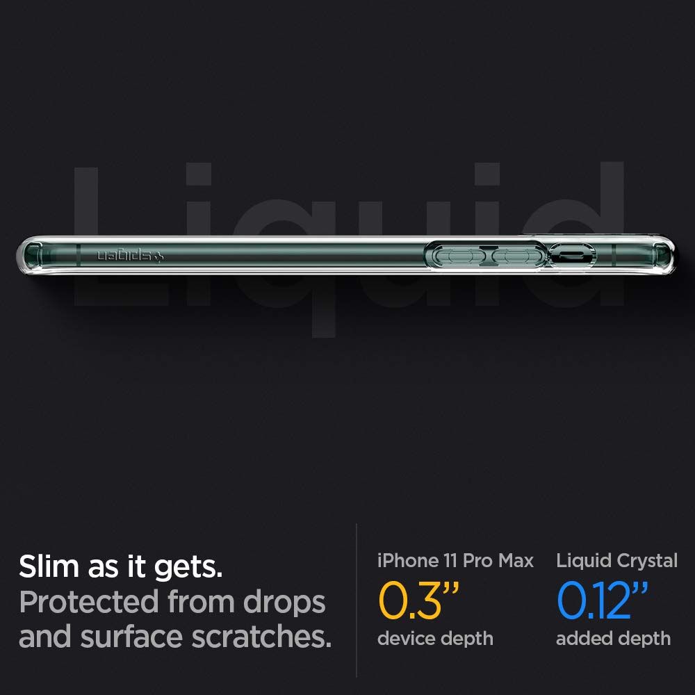 Spigen Liquid Crystal Designed for iPhone 11 Pro Max Case (2019) - Crystal Clear