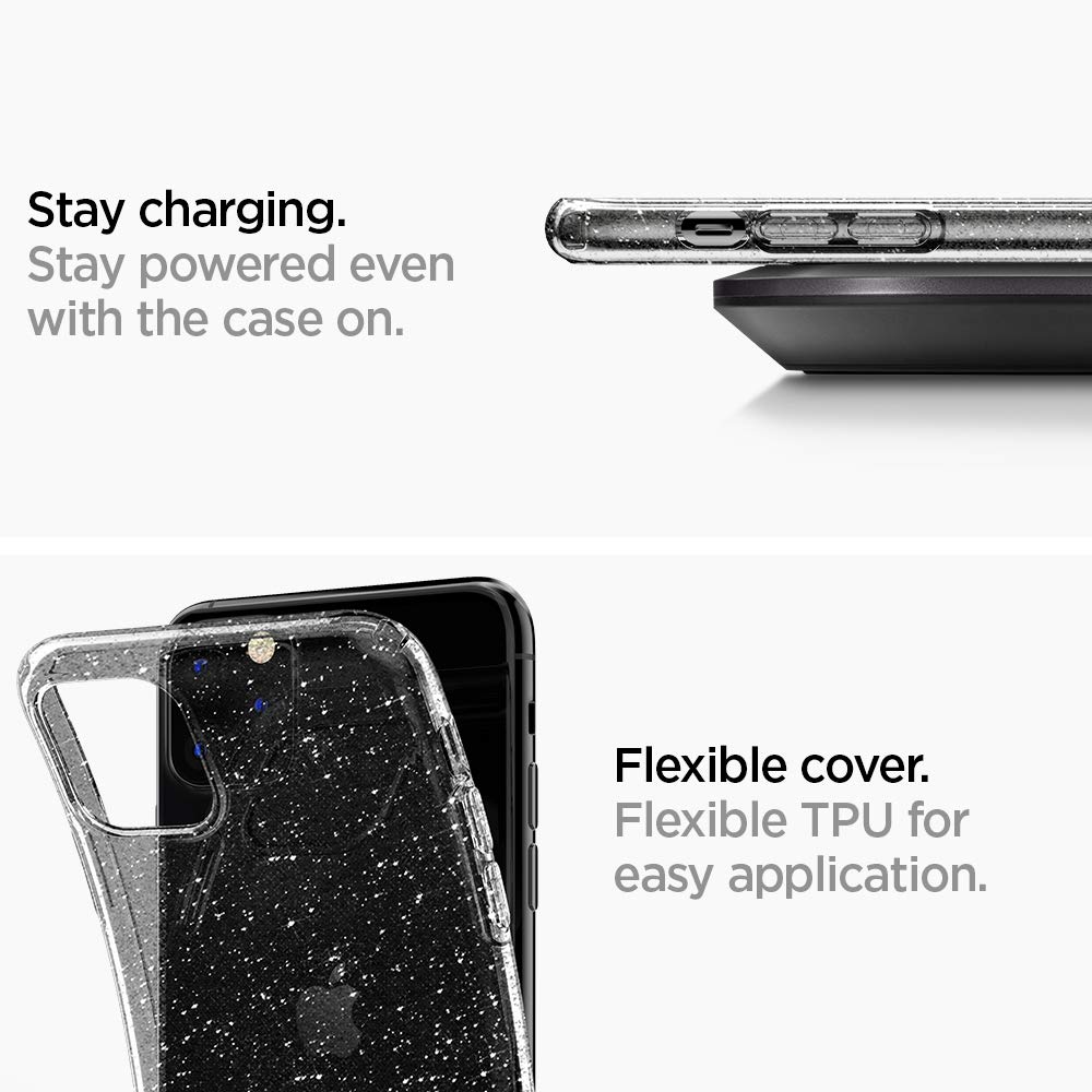 Spigen Liquid Crystal Glitter Designed for iPhone 11 Pro Case (2019) - Crystal Quartz