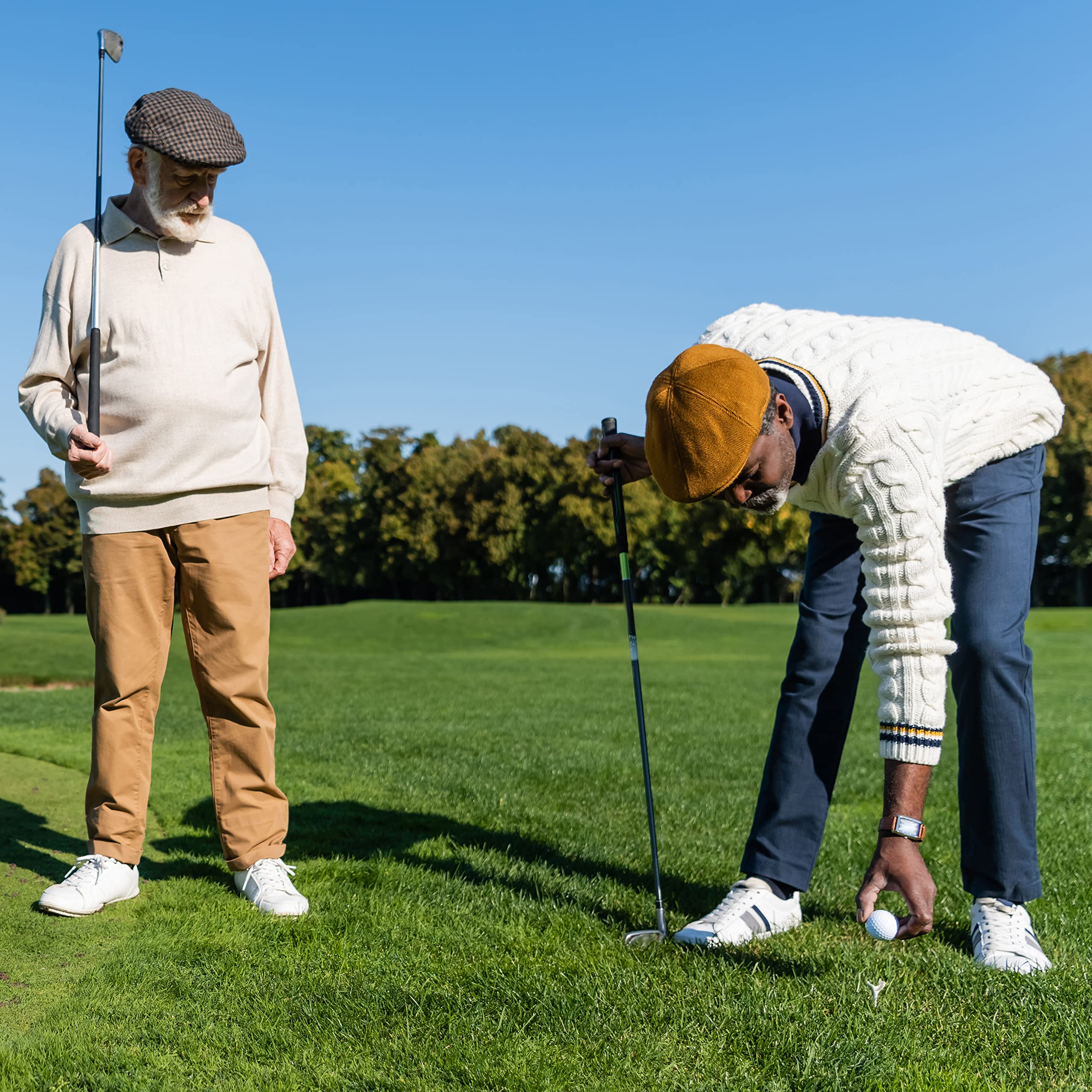 Senior Golf Tees Designed for Shaky Hands and Golfers with Multiple Sclerosis, Overactive Thyroid, are Over 65, Beginners, or have Unsteady, Trembling Hands; Easy to Put Ball On; 5 Pack
