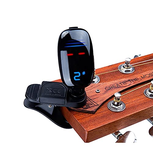 WYFDP FT-16 Clip-on Chromatic Tuner for Guitar Bass Violin and Ukulele Tuner 3D Design Guitar Accessories Guitar Tuner