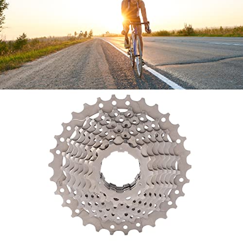 WESE 10 Speed Cassette, Anti Rust Steady Rotation 11β30T Road Bike Cassette Lightweight for Folding