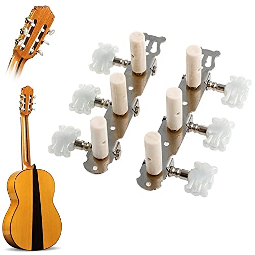 WYFDP One Pair Guitar Tuning Pegs Machine Tuners White Machine Head for Classic Guitar Guitar Part Accessories