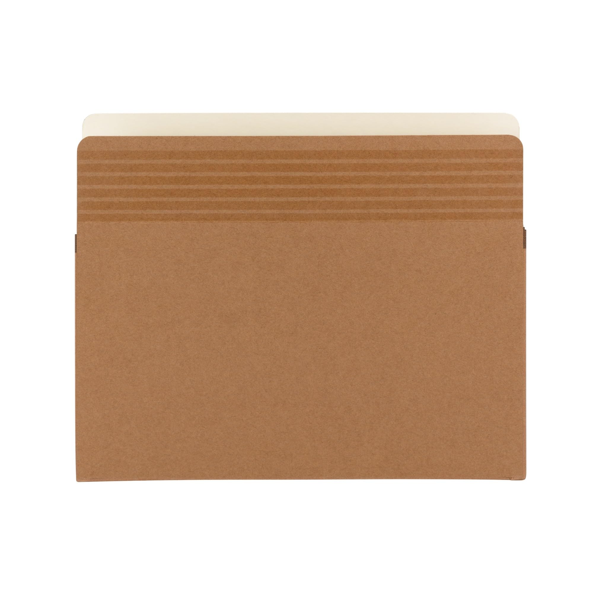Smead Easy GripĀ® File Pocket, Straight-Cut Tab, 3-1/2" Expansion, Letter Size, Redrope, 25 per Box (73208)