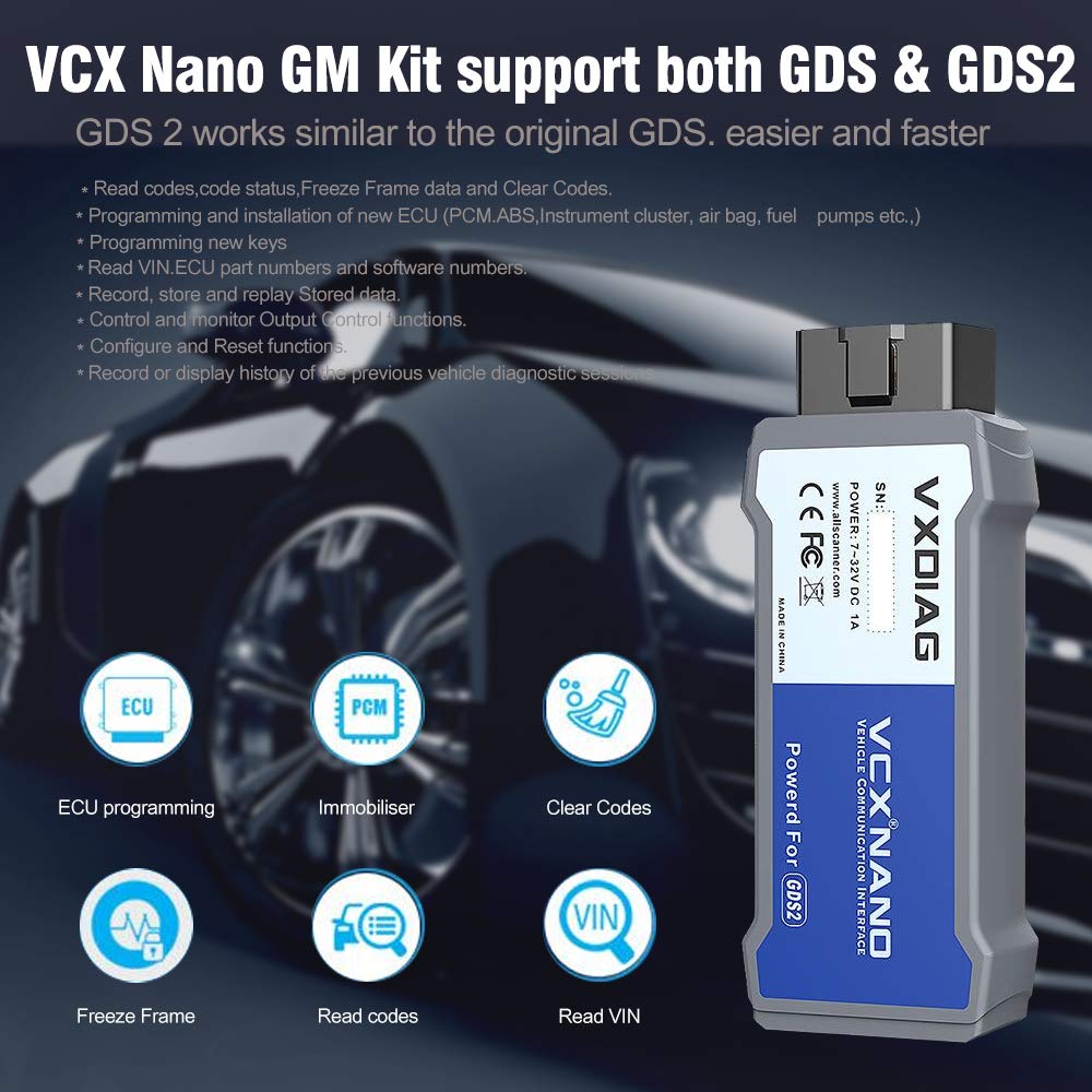 VXDIAG VCX Nano Diagnostic Programming System Compatible for GM/Opel