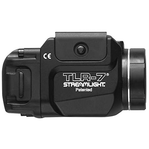 Streamlight 69420 TLR-7 500-Lumen Low Profile Pistol Light Without Laser Designed Exclusively and Solely for Select Compact Handguns, Includes Mounting Kit and Rail Locating Keys, Black
