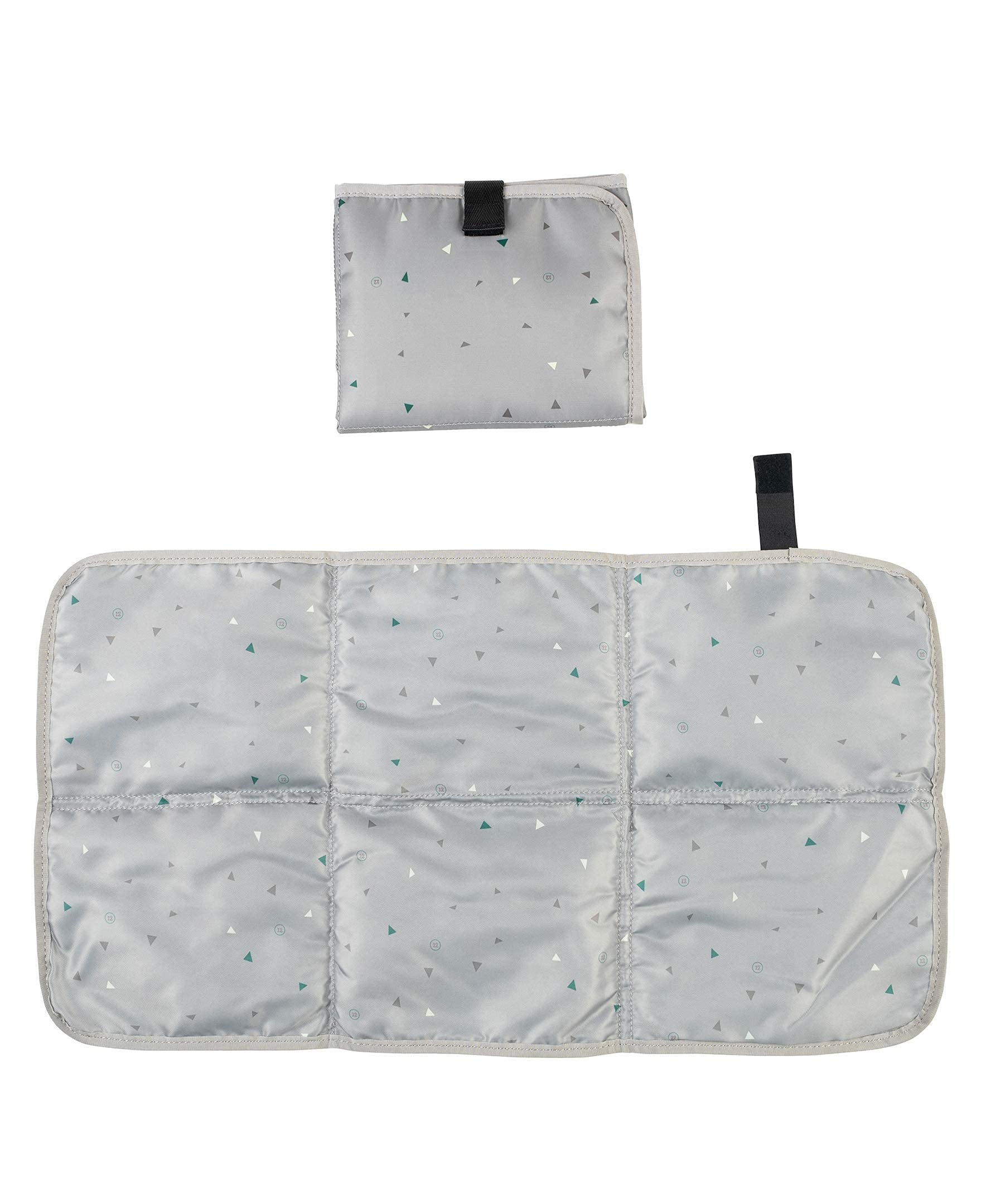 TWELVElittle Companion DiaperBag Backpack (Grey Nylon) 2.0 - Includes Changing Pad. Insulated pockets. Fashionable Diaperbag Backpack