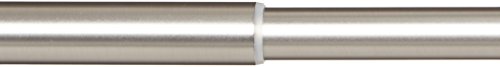 Umbra Twilight Curtain Rod Set – Wrap Around Design Ideal for Blackout or Room Darkening Panels, 28 to 48 Inches, Nickel