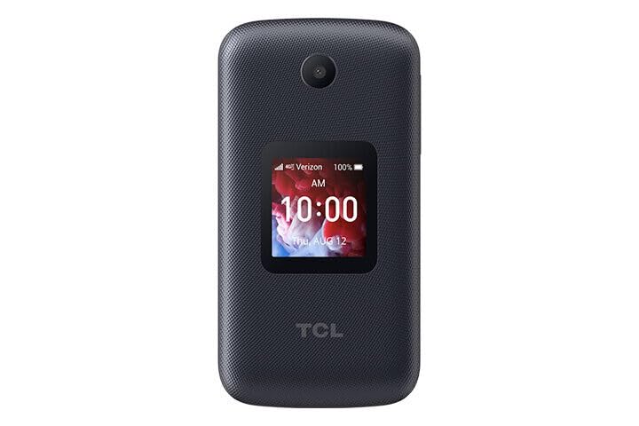 TCL FLIP 4056W 4GB 4G Unlocked GSM Flip Phone - for Senior Easy Use Gray