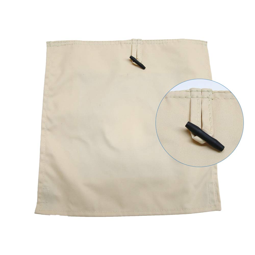 UNISTRENGH 3 Inch Fire-Resistant Stove Jack Hole Accessory with Flap Covered for 4 Seasons Cotton Canvas Camping Bell Tent